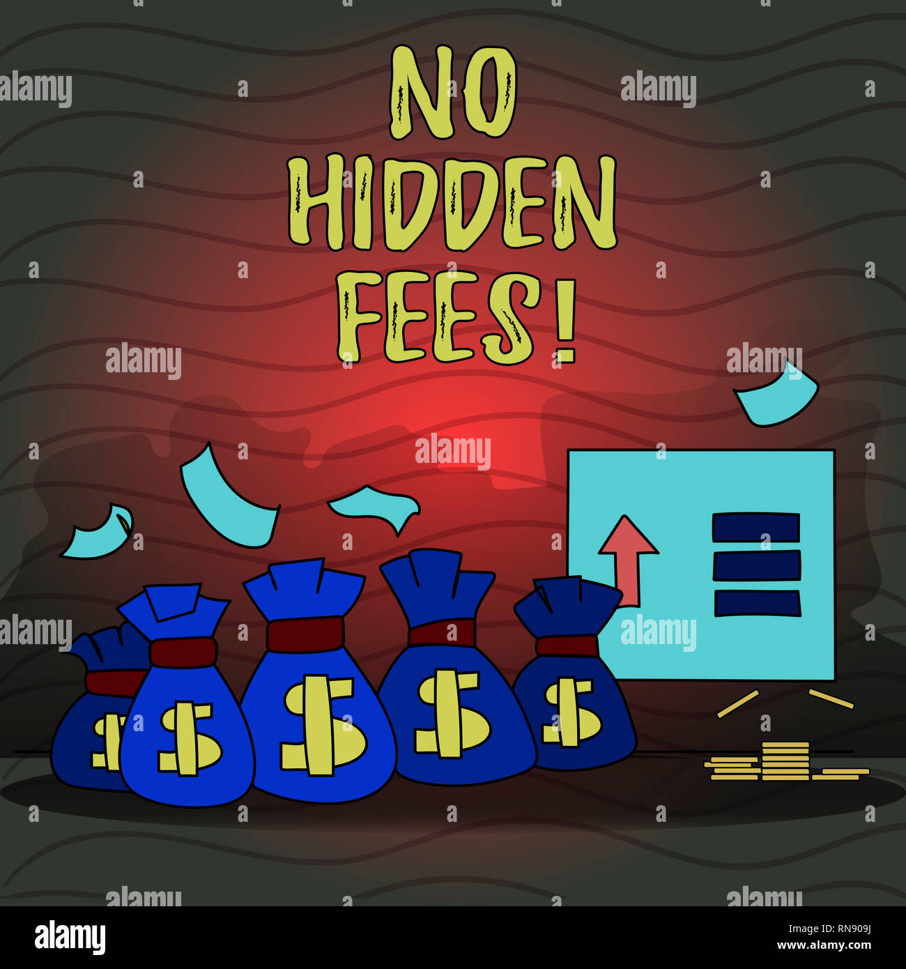 Text sign showing No Hidden Fees. Conceptual photo Tagged price is the ...
