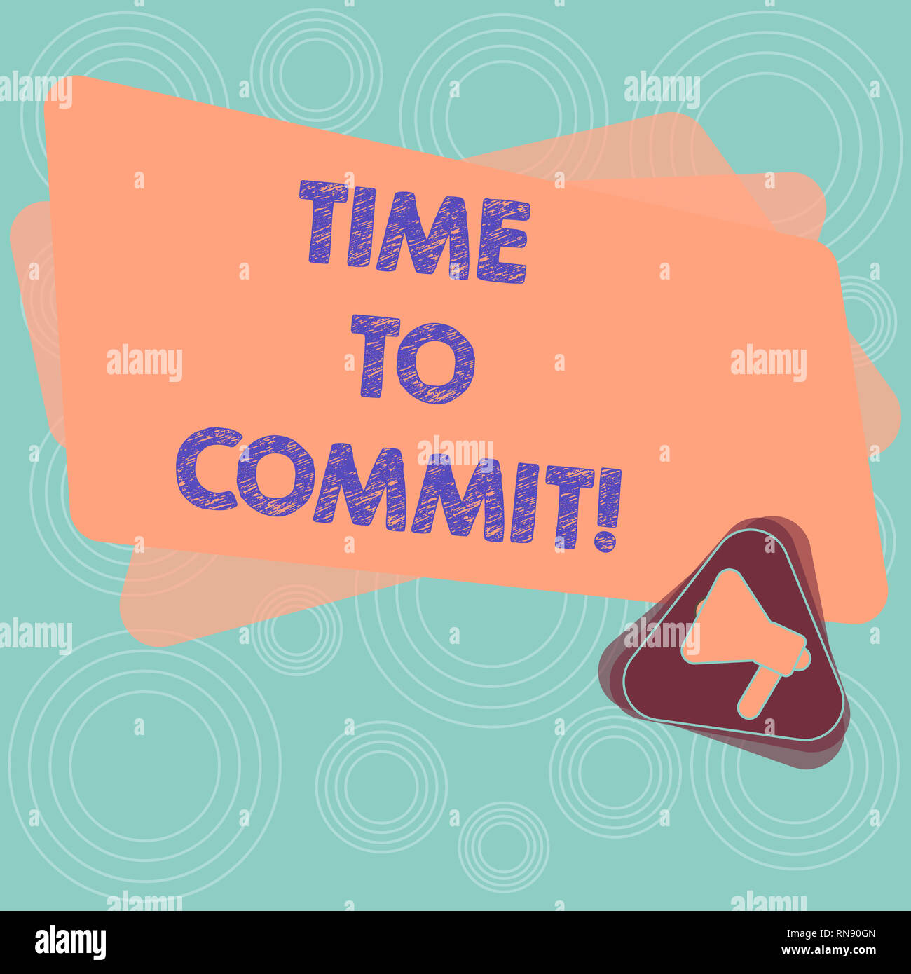 Text sign showing Time To Commit. Conceptual photo Engagement or ...