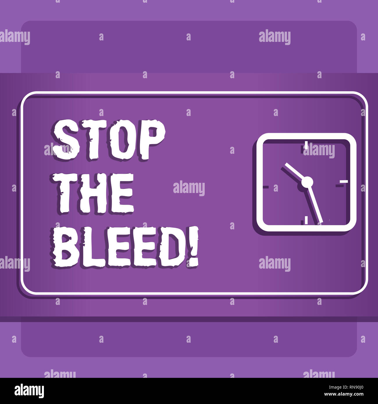 Word writing text Stop The Bleed. Business concept for Medical ...