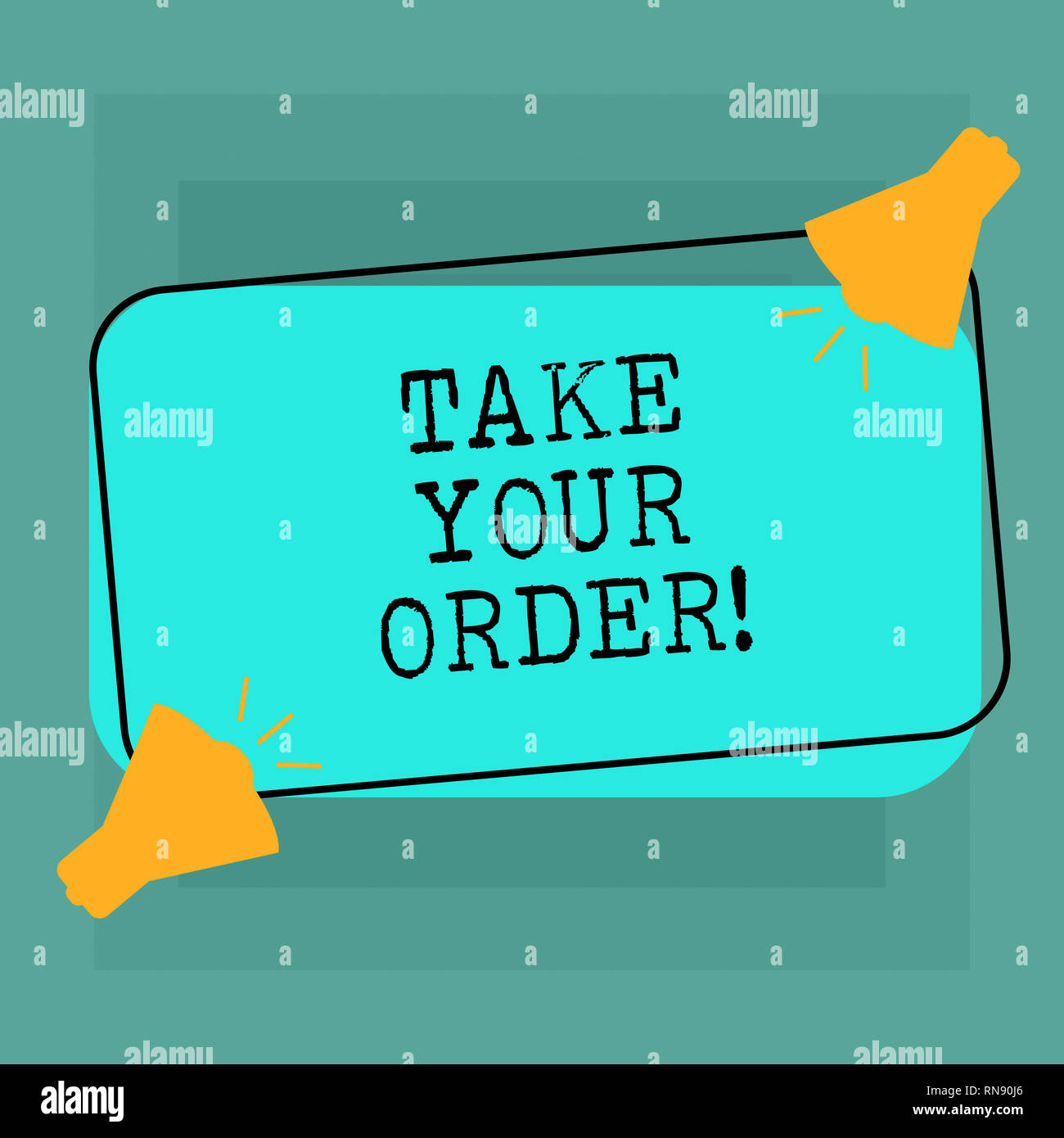 Conceptual hand writing showing Take Your Order. Business photo text ...