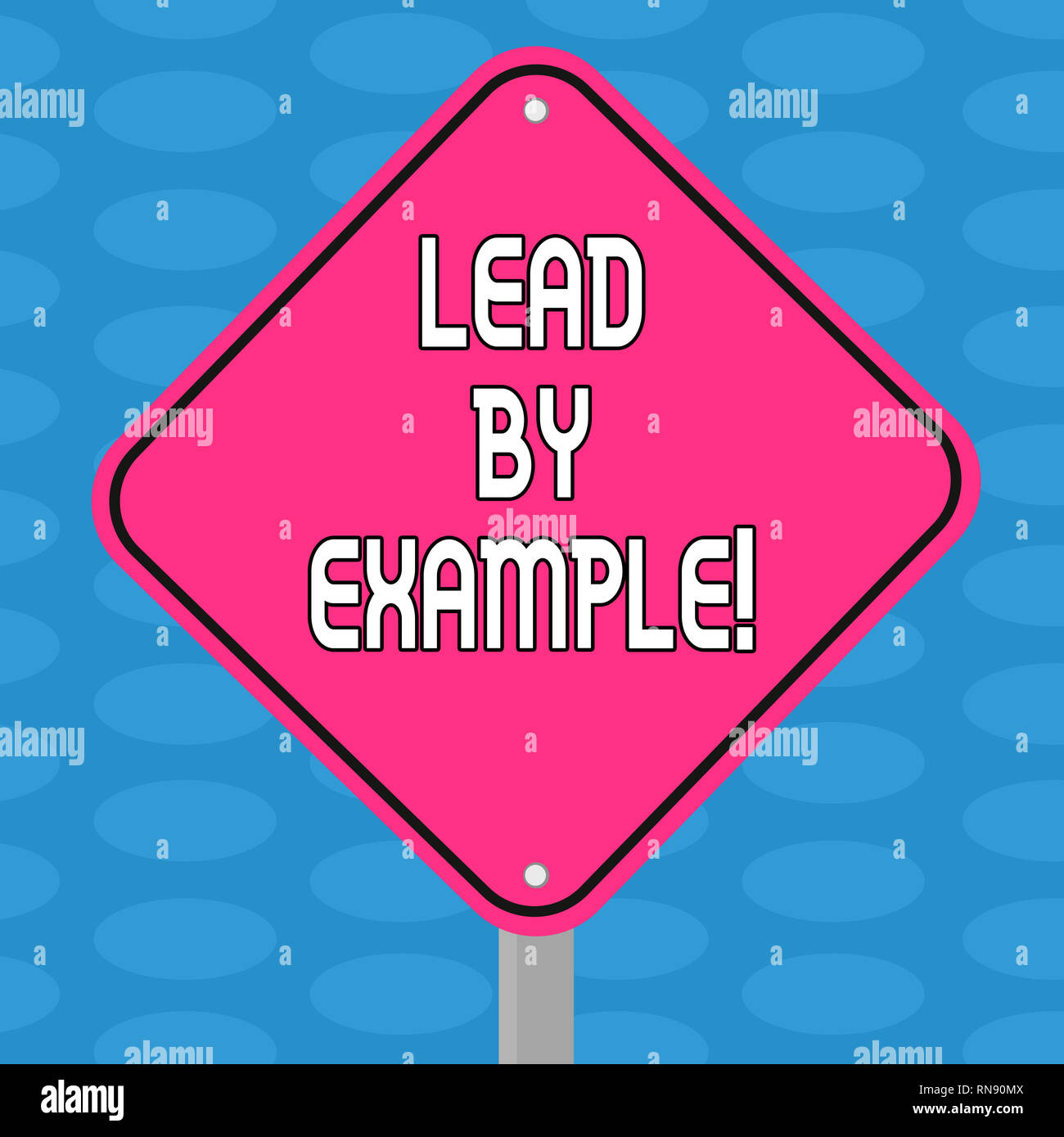 Word writing text Lead By Example. Business concept for Be a mentor ...