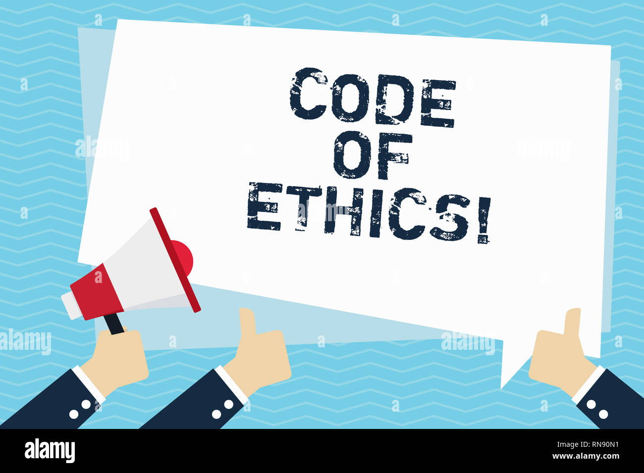 Conceptual hand writing showing Code Of Ethics. Business photo text ...