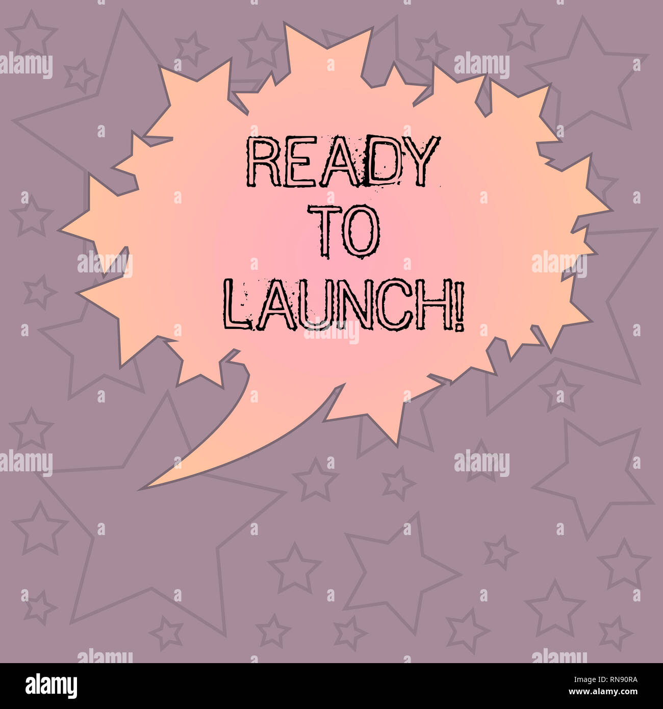 Handwriting text writing Ready To Launch. Concept meaning Prepared to ...