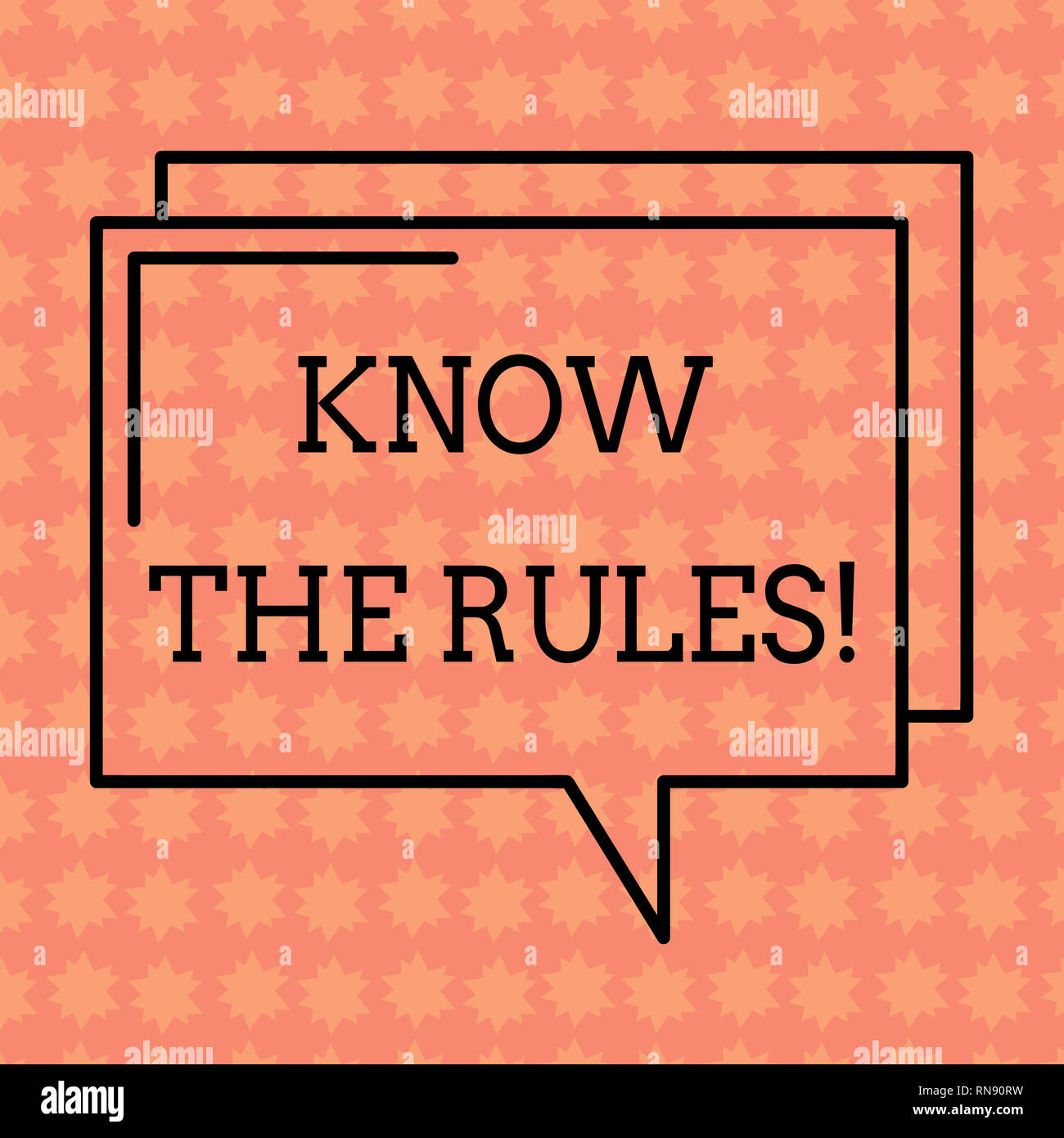 Writing note showing Know The Rules. Business photo showcasing Learn ...