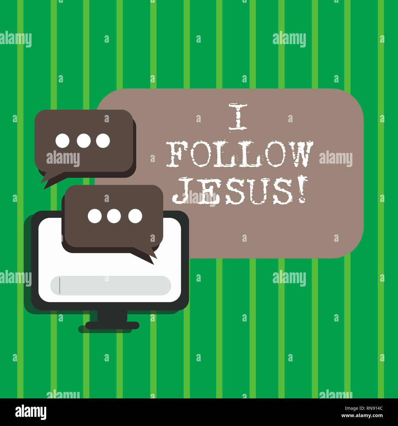 Text sign showing I Follow Jesus. Conceptual photo Religious ...