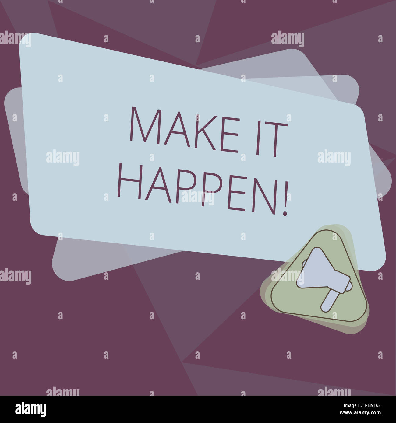 Writing note showing Make It Happen. Business photo showcasing Do ...