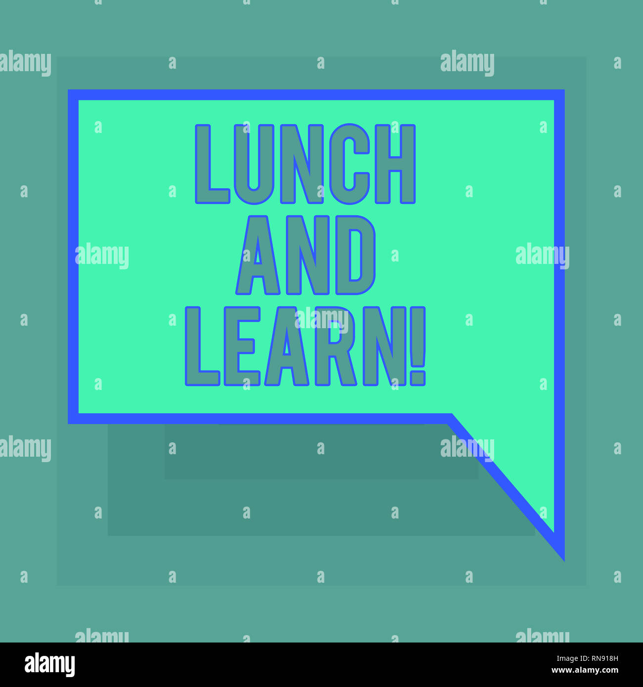 Conceptual hand writing showing Lunch And Learn. Business photo text ...