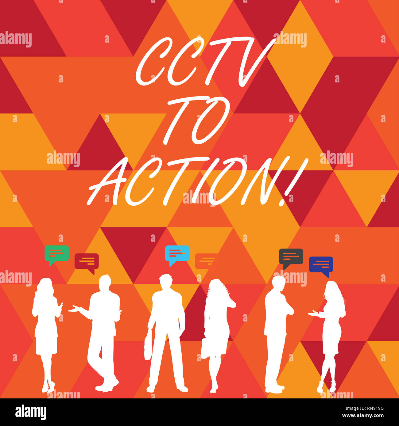 Word writing text Cctv In Action. Business concept for Selfcontained ...