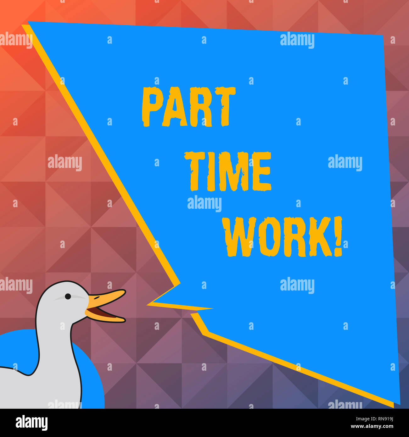 Handwriting text Part Time Work. Concept meaning A job that is not ...