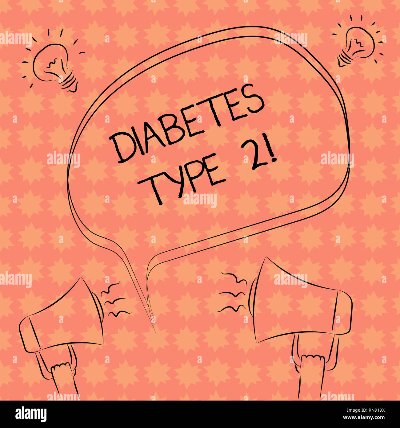 Writing note showing Diabetes Type 2. Business photo showcasing ...