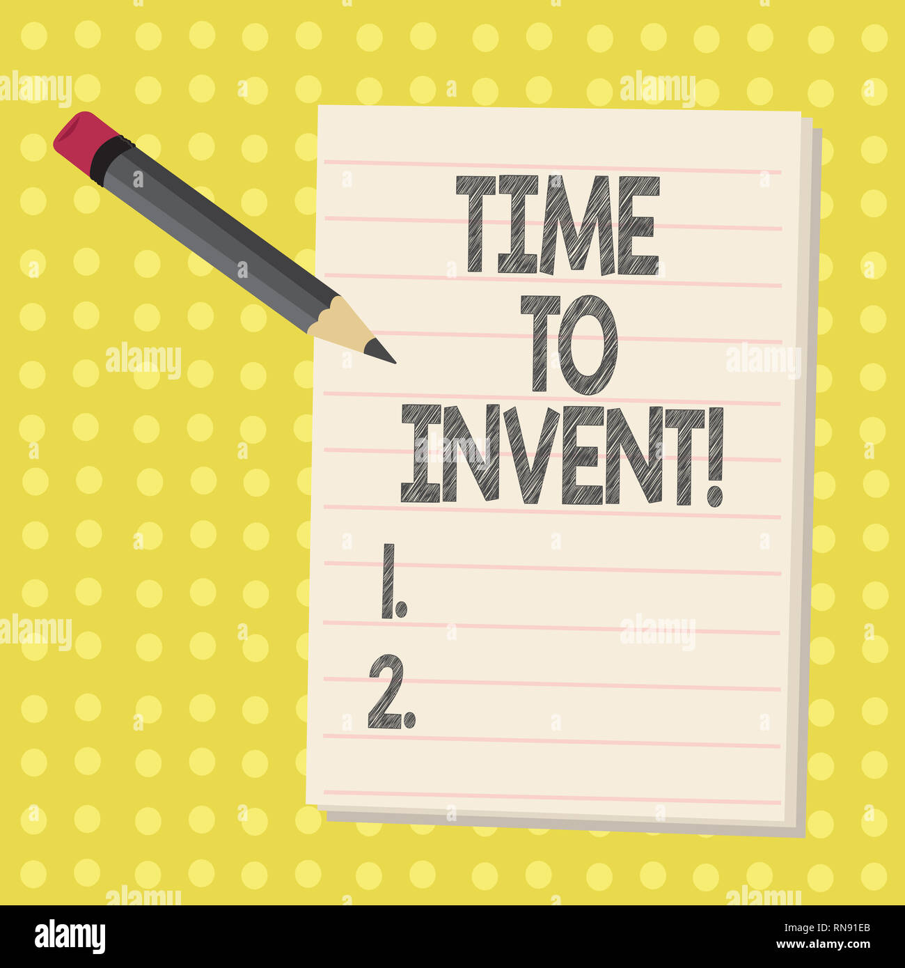 Word writing text Time To Invent. Business concept for Invention of ...