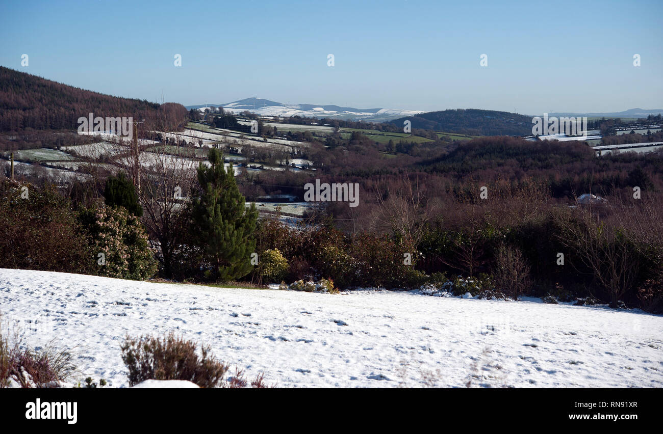 Snow fall, Bunclody, Wexford, Ireland, Eire, Europe Stock Photo - Alamy