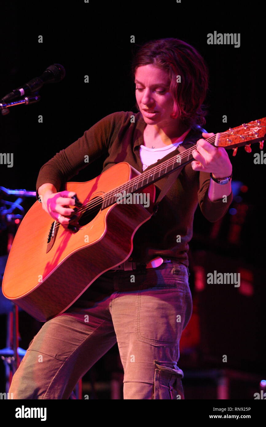 Singer,songwriter and guitarist Ani DiFranco is shown performing on ...