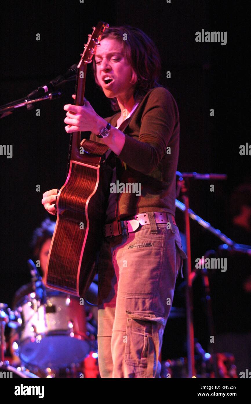 Singer,songwriter and guitarist Ani DiFranco is shown performing on ...