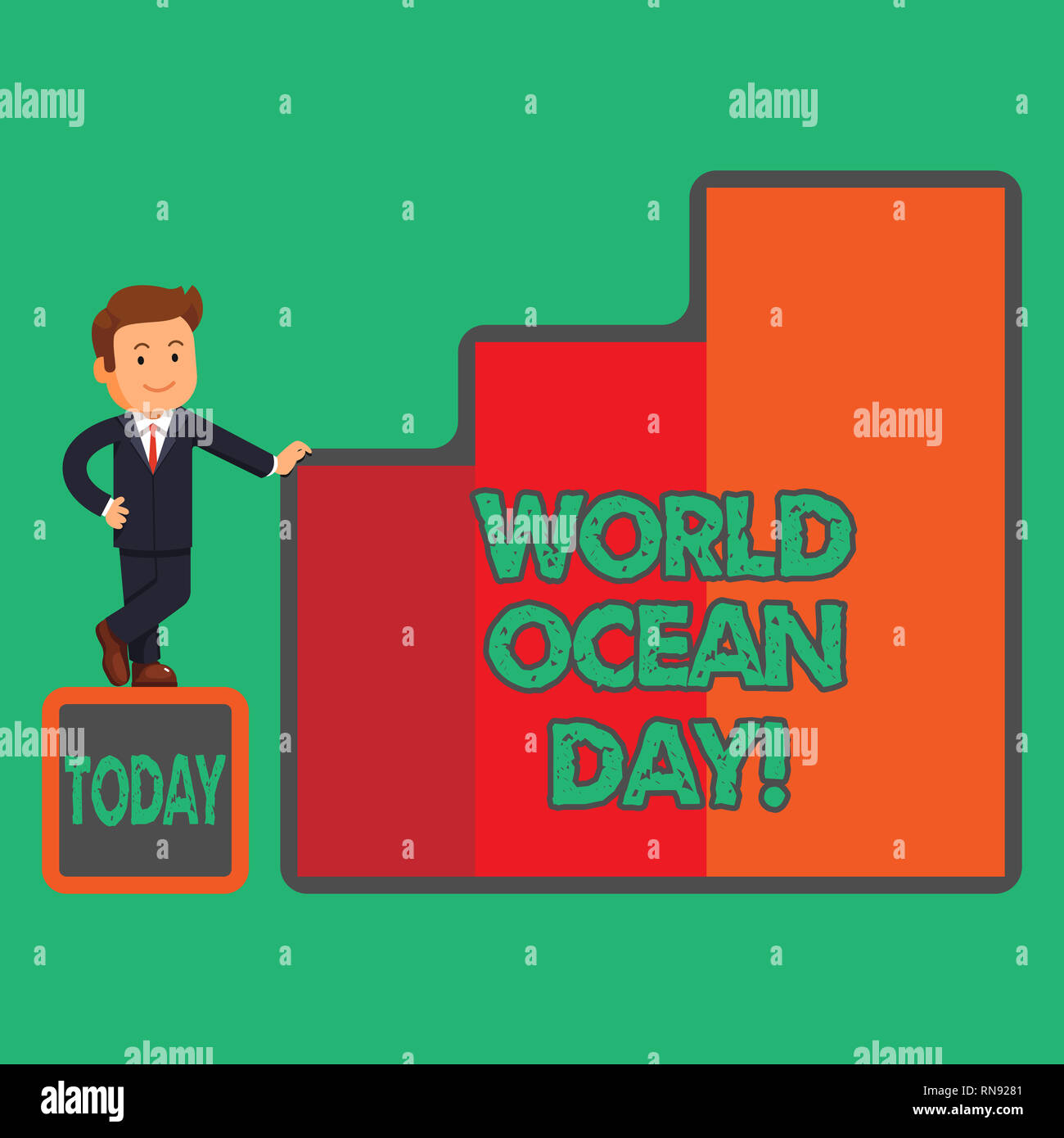 Text sign showing World Ocean Day. Conceptual photo Worldwide ...