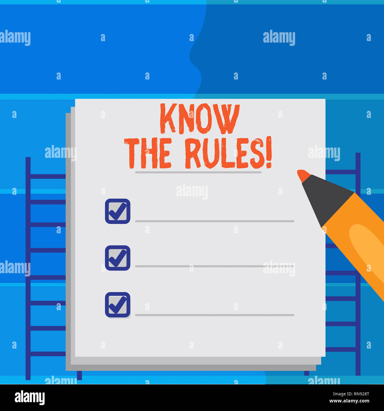 Writing note showing Know The Rules. Business photo showcasing Learn ...