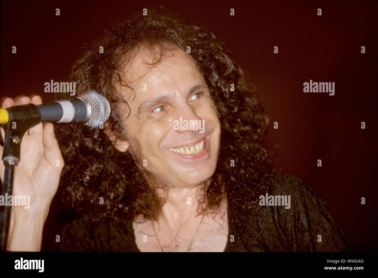 Heavy metal vocalist , Ronnie James Dio, who has performed with Elf ...