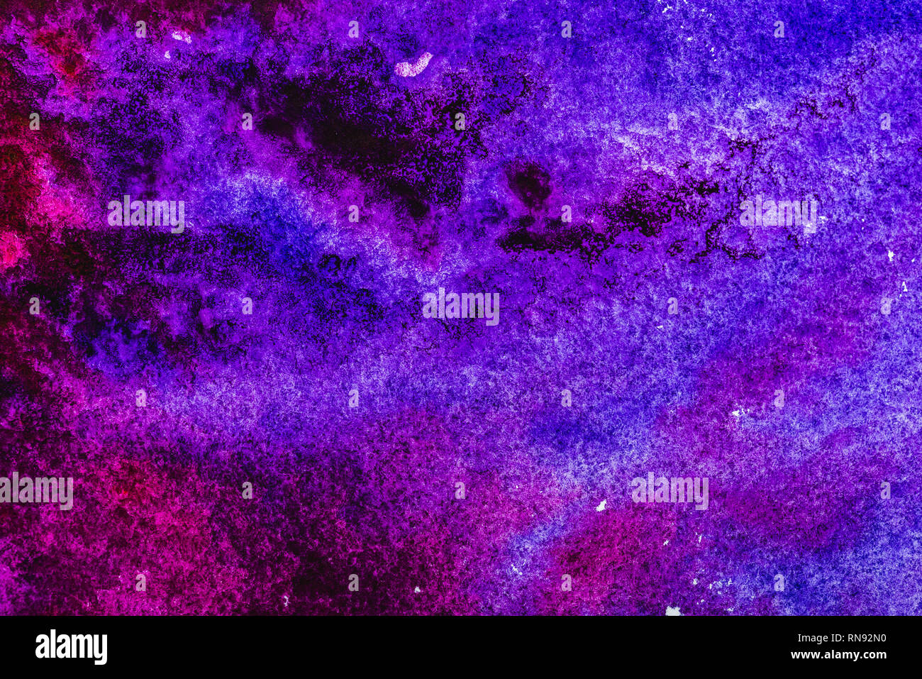 top view of purple watercolor spill with copy space Stock Photo - Alamy