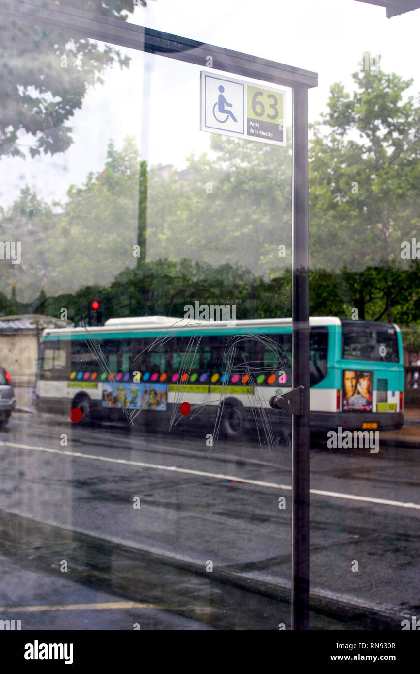 RATP bus, Paris, France Stock Photo - Alamy