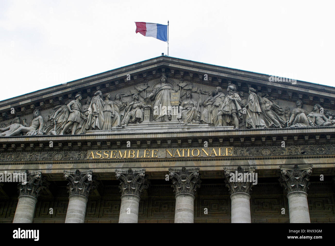 French National Assembly, University Street, Paris, France Stock Photo ...