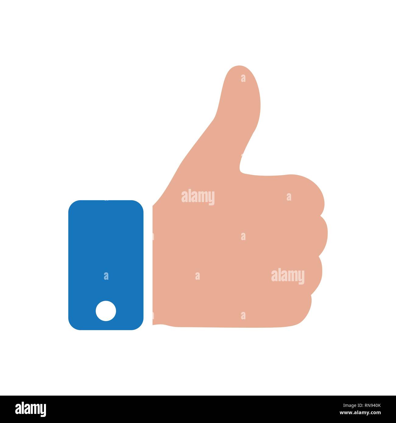 Like icon, thumbs up symbol vector and illustration Stock Vector Image ...