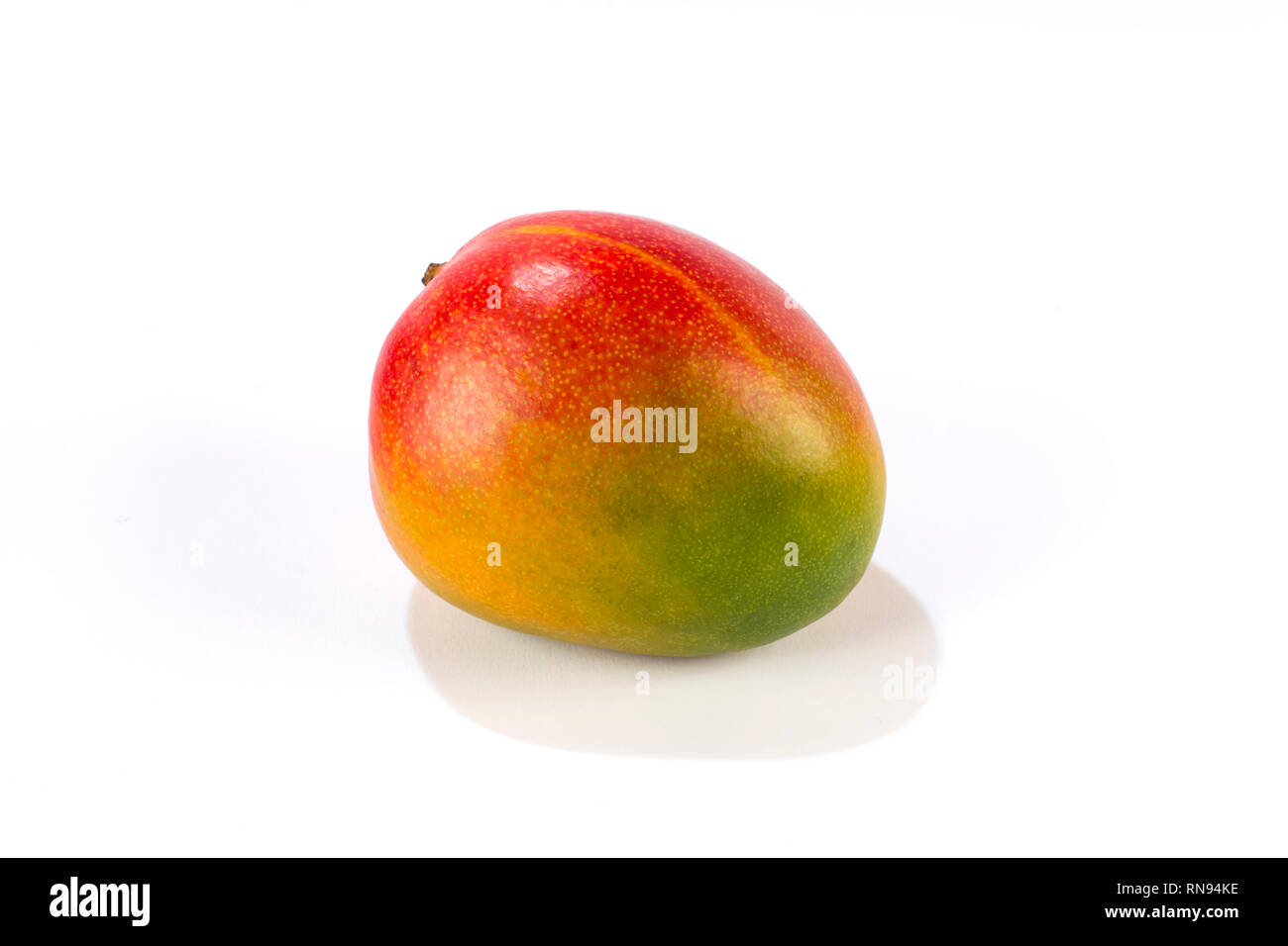 Colorful mango on white background Stock Photo - Alamy