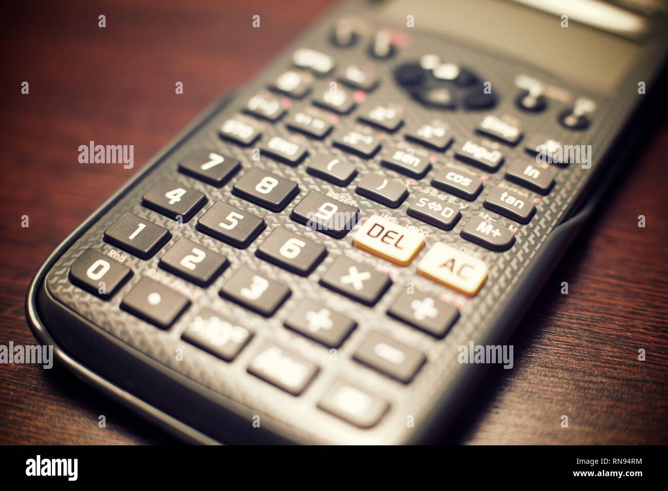 Scientific calculator close up hi-res stock photography and images - Alamy