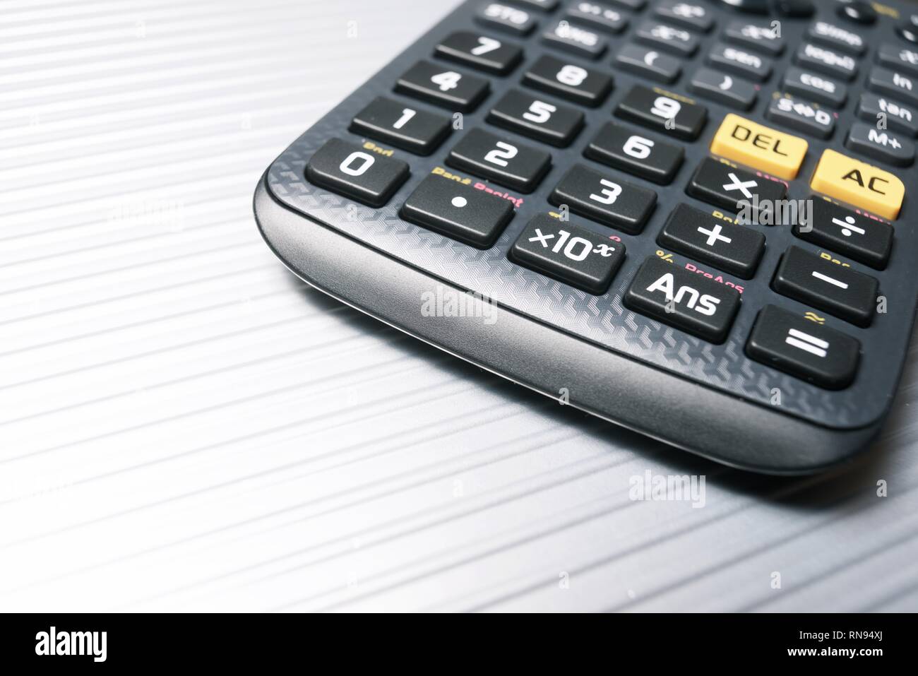 Close up addition button on calculator hi-res stock photography and ...
