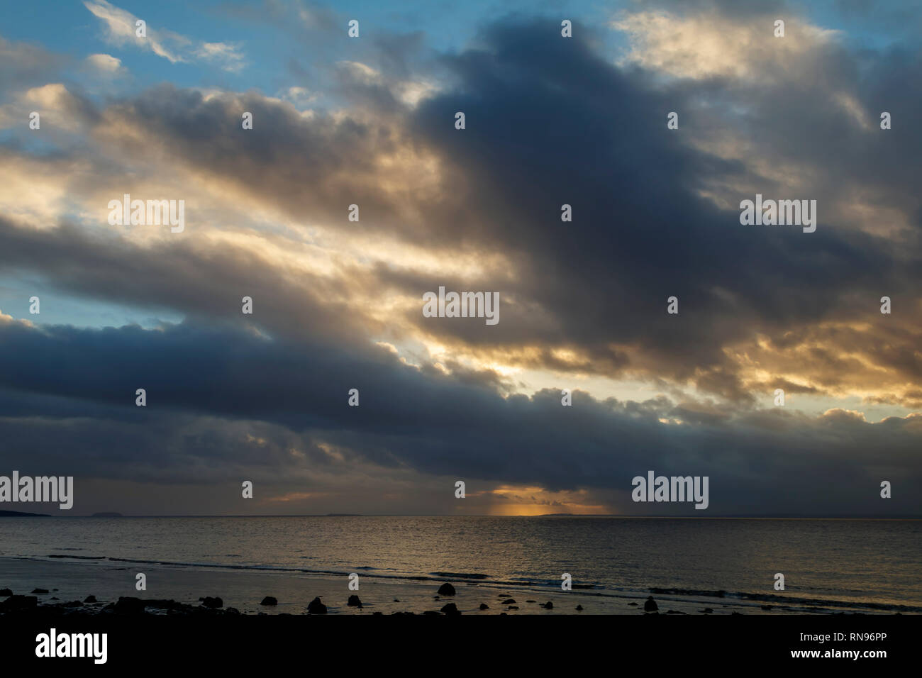 Taken from the beach at Clevedon looking across the channel towards ...