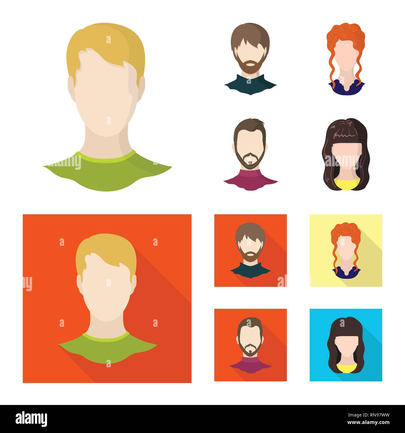 Vector illustration of professional and photo sign. Set of professional ...