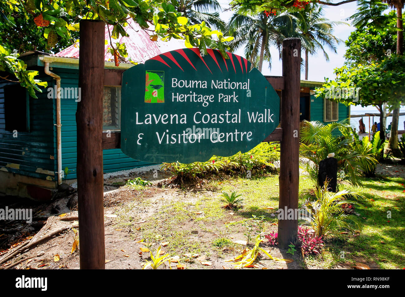 Bouma National Heritage Park visitor center in Lavena village on ...