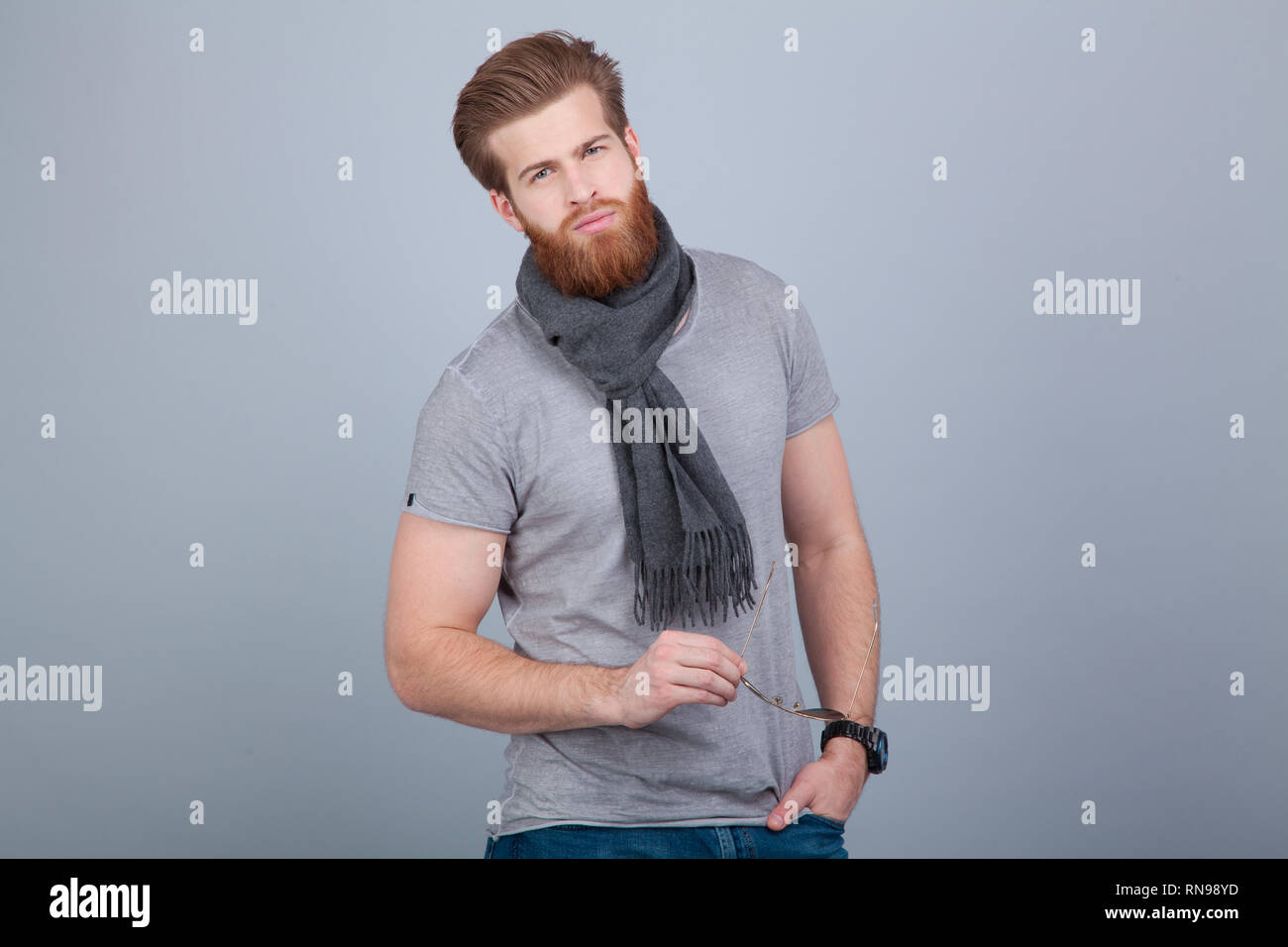 Young black guy straight face hi-res stock photography and images - Alamy
