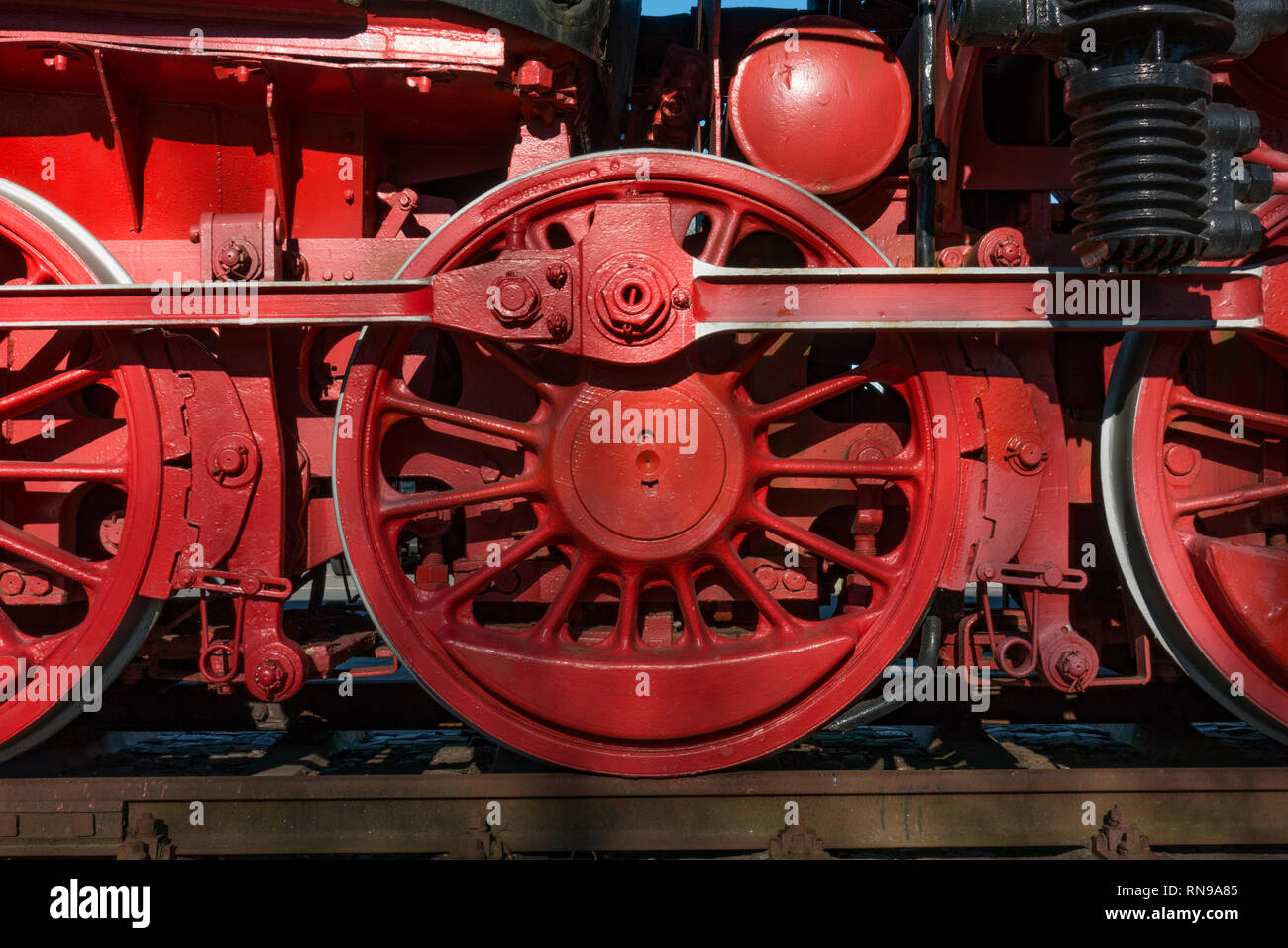 Old steam locomotive on display hi-res stock photography and images - Alamy