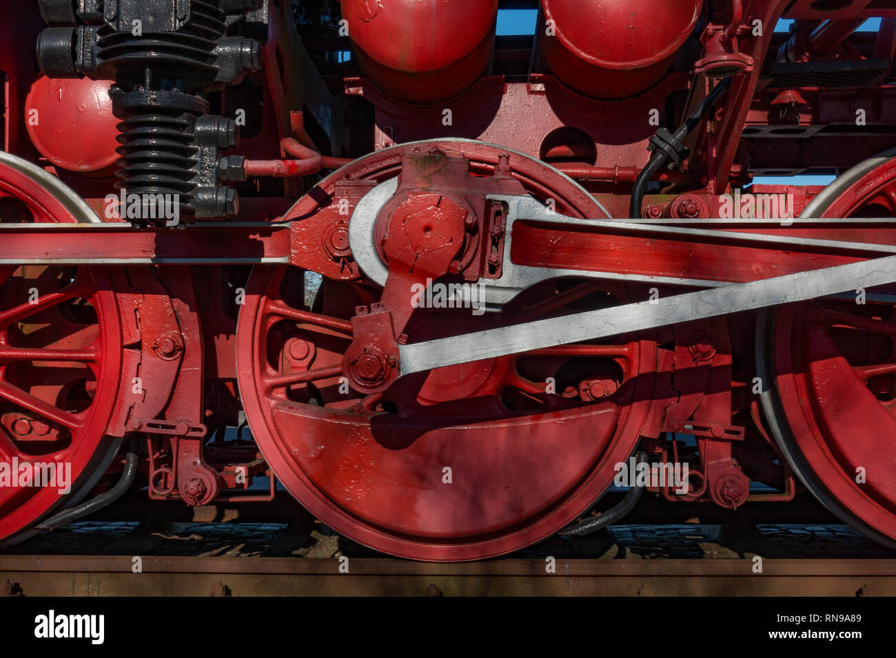 Old steam locomotive on display hi-res stock photography and images - Alamy