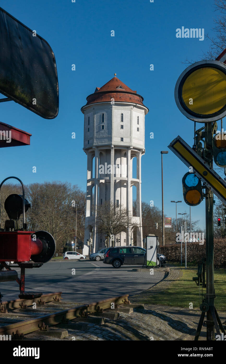 Old steam locomotive water tower hi-res stock photography and images ...