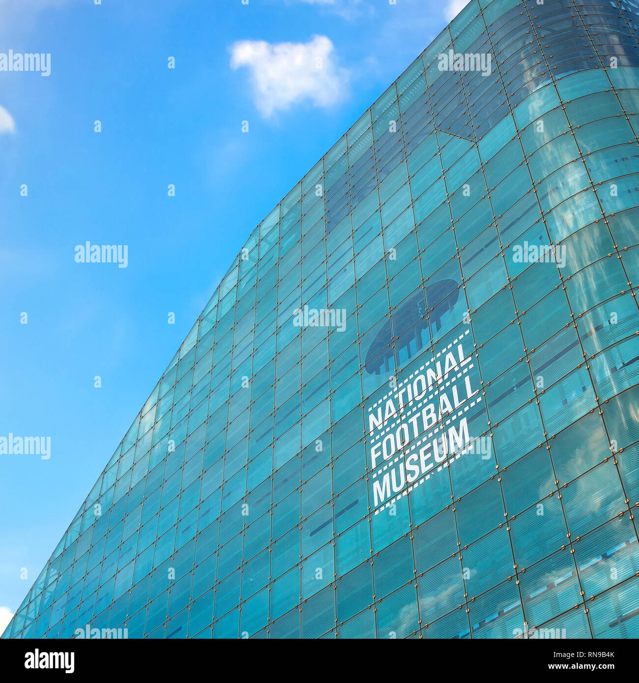 Manchester, UK - May 18 2018: The National Football Museum is The world ...