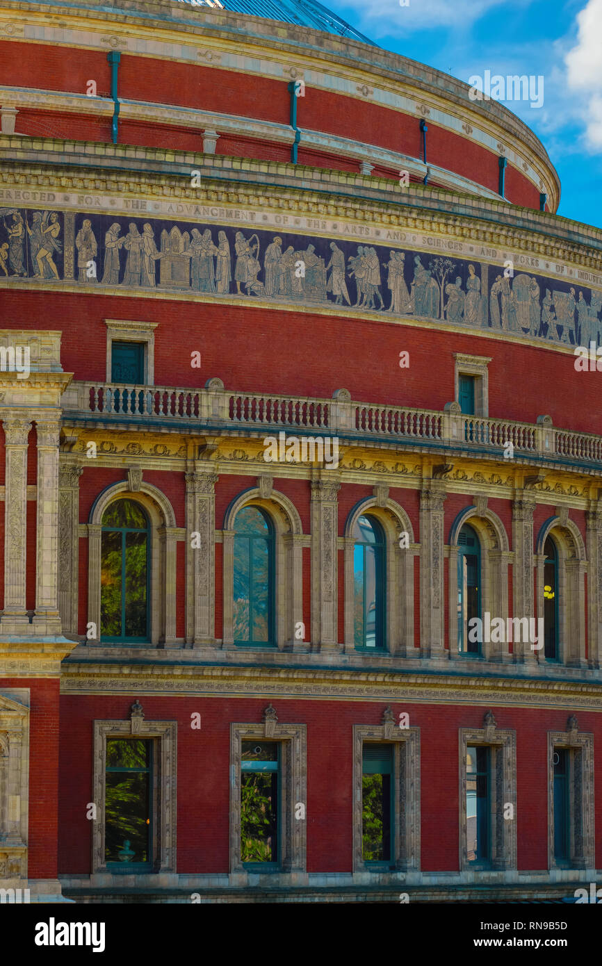 London, UK - May 14 2018: The Royal Albert Hall is a concert hall ...