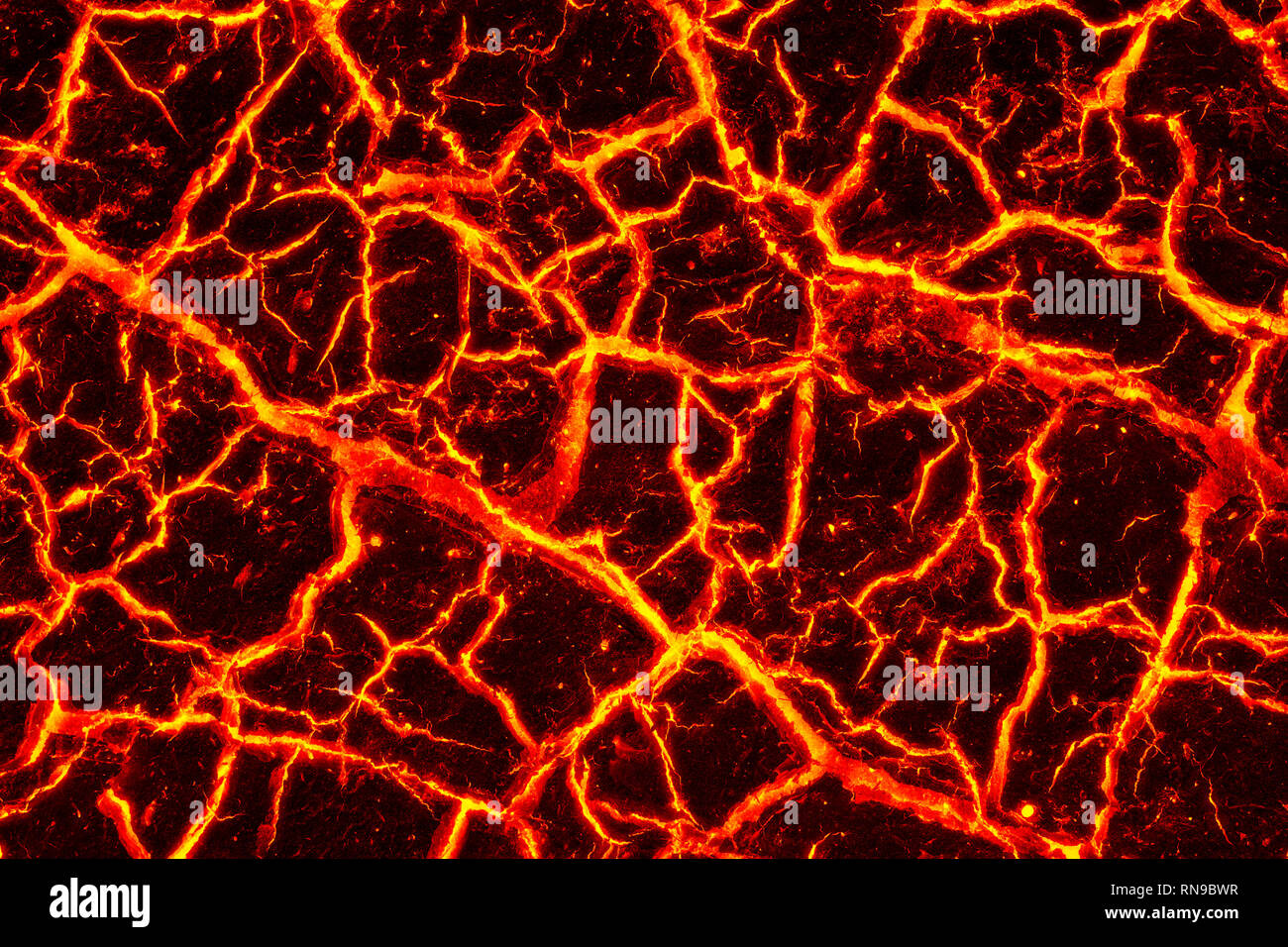 heat red cracked ground texture after eruption volcano Stock Photo - Alamy