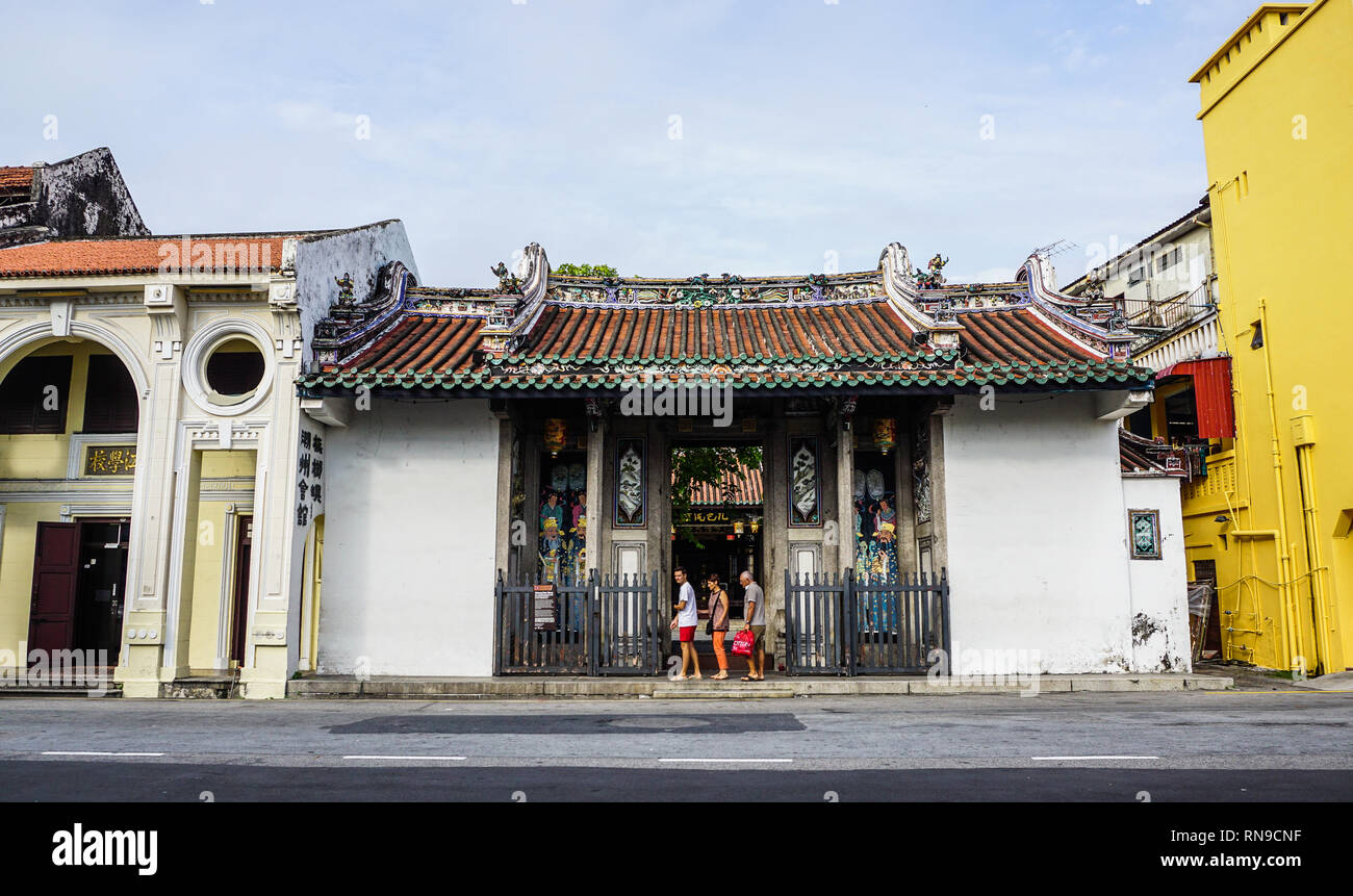 George Town, Malaysia - Aug 21, 2014. Chinese temple in George Town ...