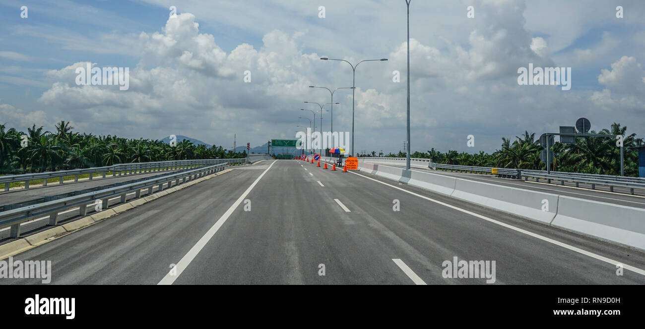 Penang, Malaysia - Aug 21, 2014. Highway in Penang, Malaysia. Penang is ...