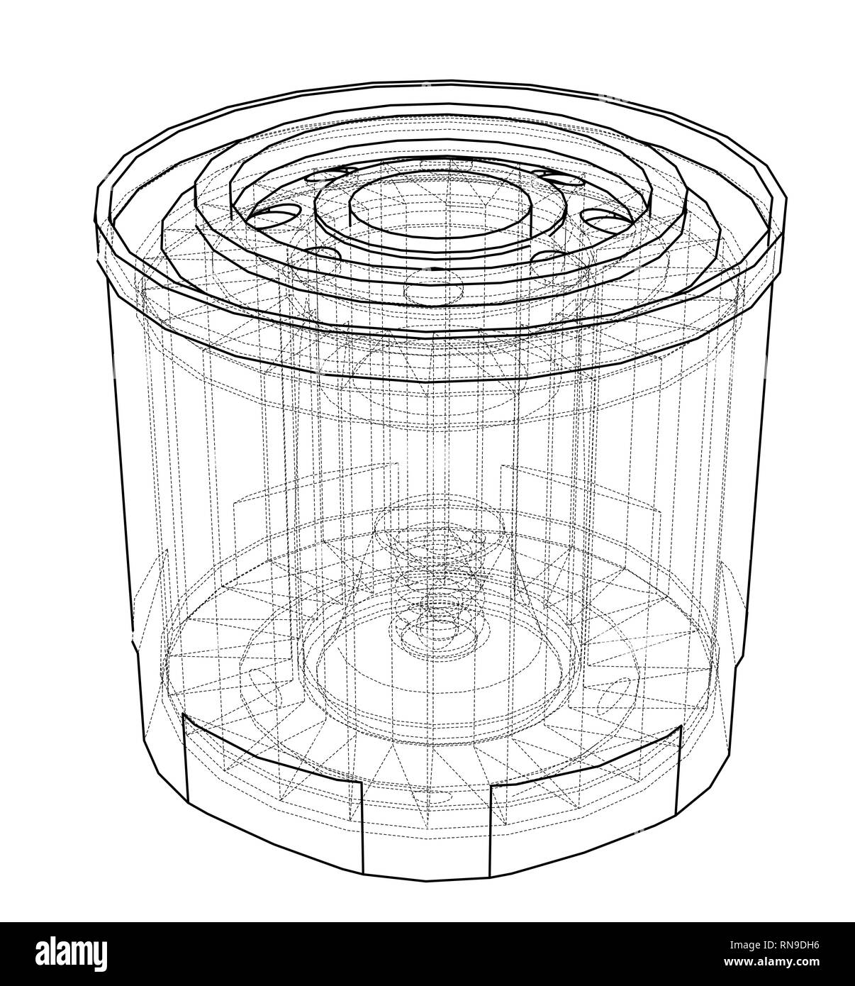 Vector oil filter concept Stock Vector Image & Art - Alamy