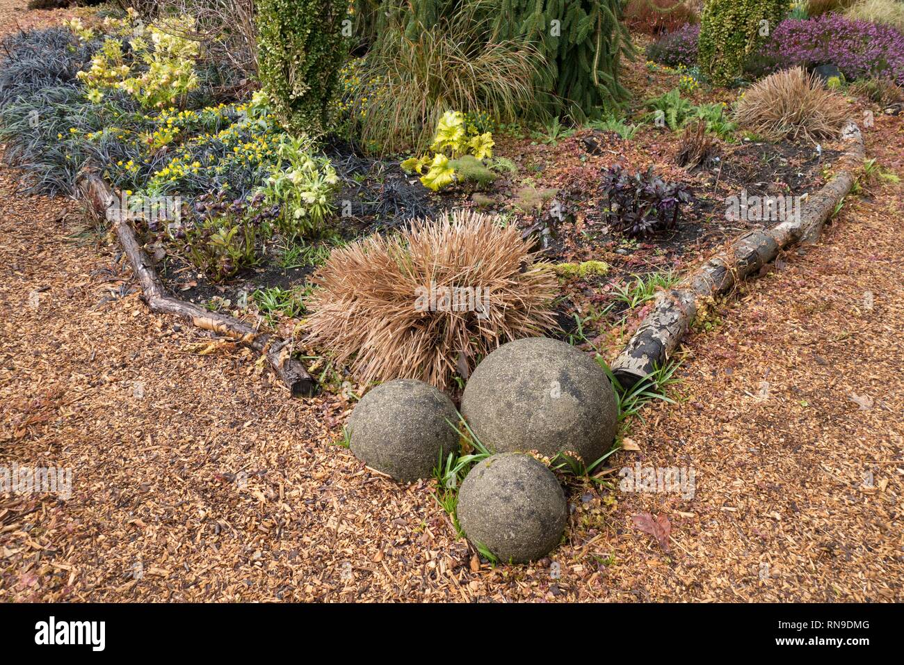 A garden with three round cornerstones Stock Photo - Alamy A garden with three round cornerstones Stock Photo - Alamy