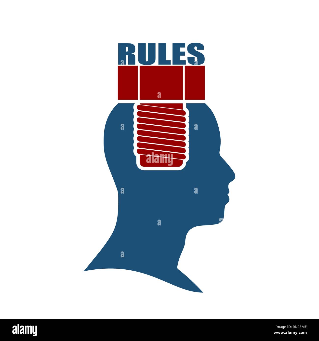 Rule regulation principle Stock Vector Images - Alamy