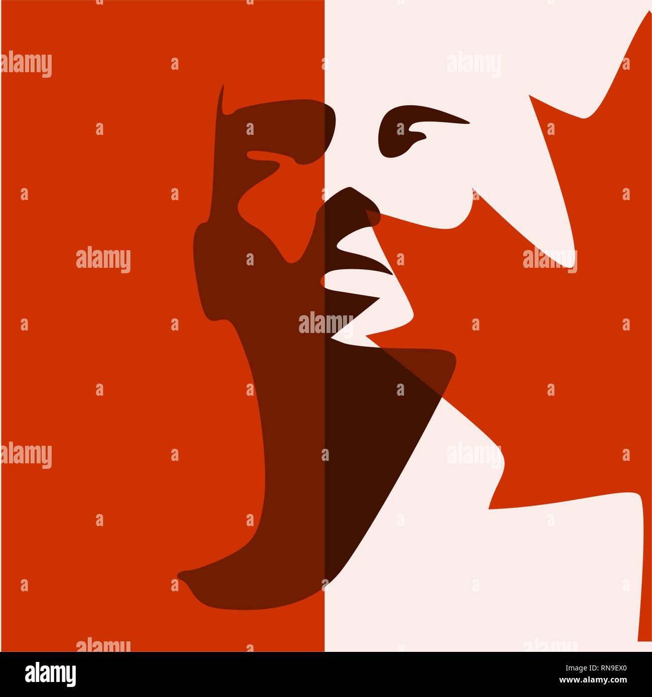 Avatar woman front view Stock Vector Images - Alamy