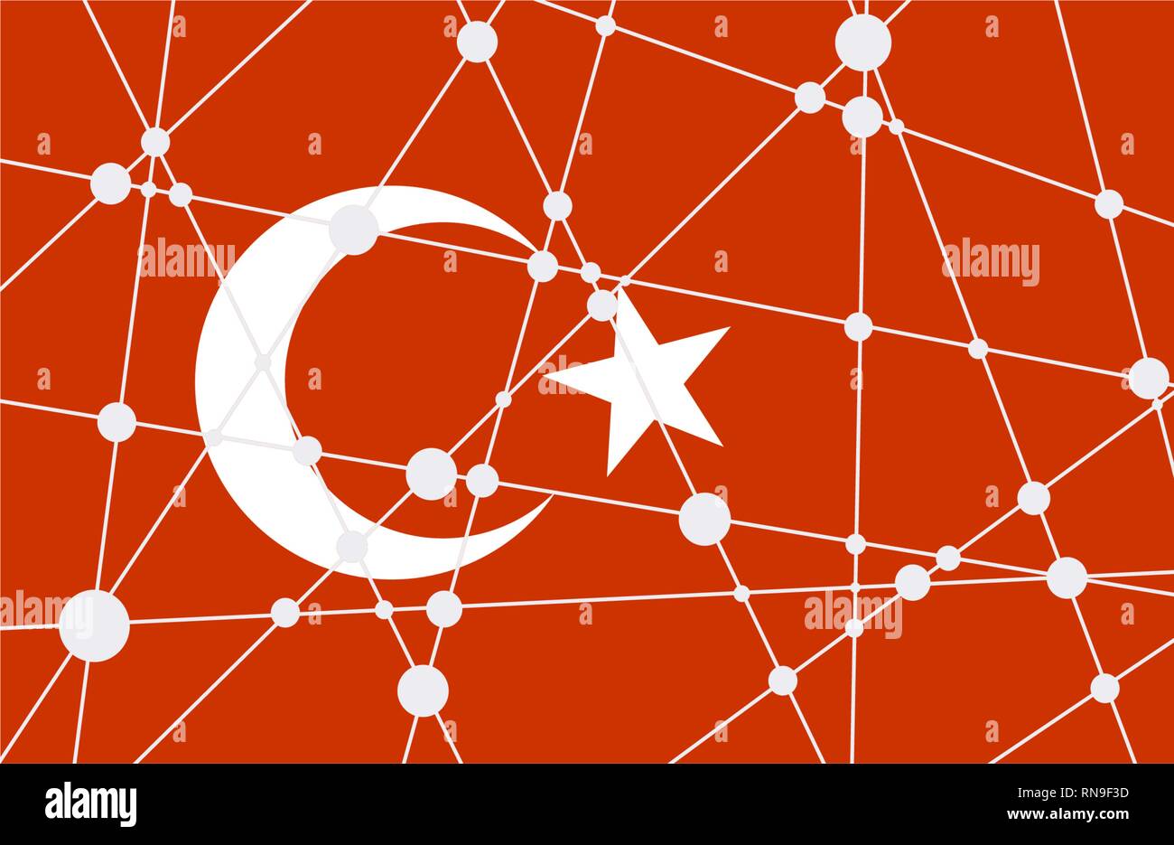 Turkey flag concept Stock Vector Image & Art - Alamy