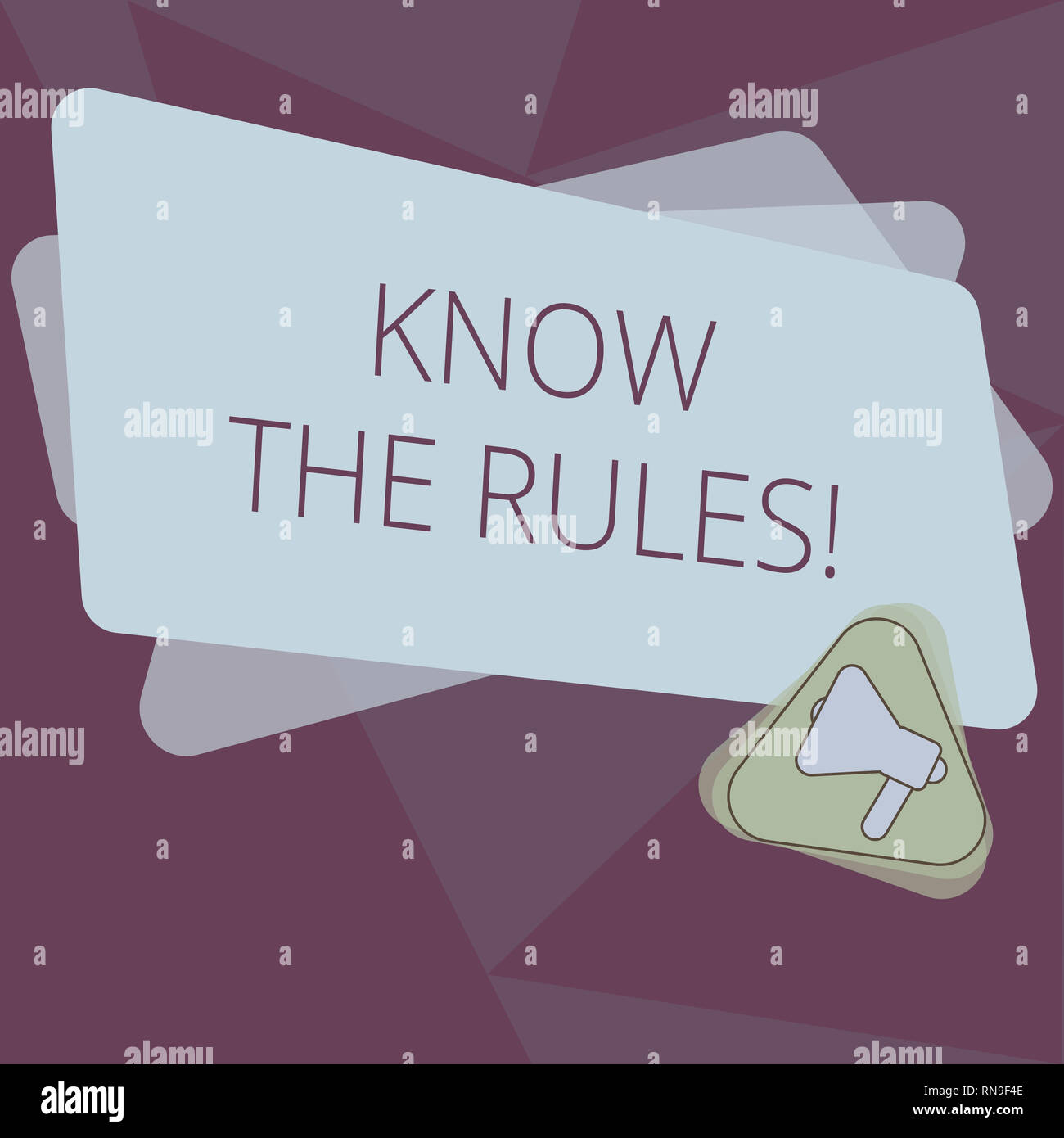 Writing note showing Know The Rules. Business photo showcasing Learn ...
