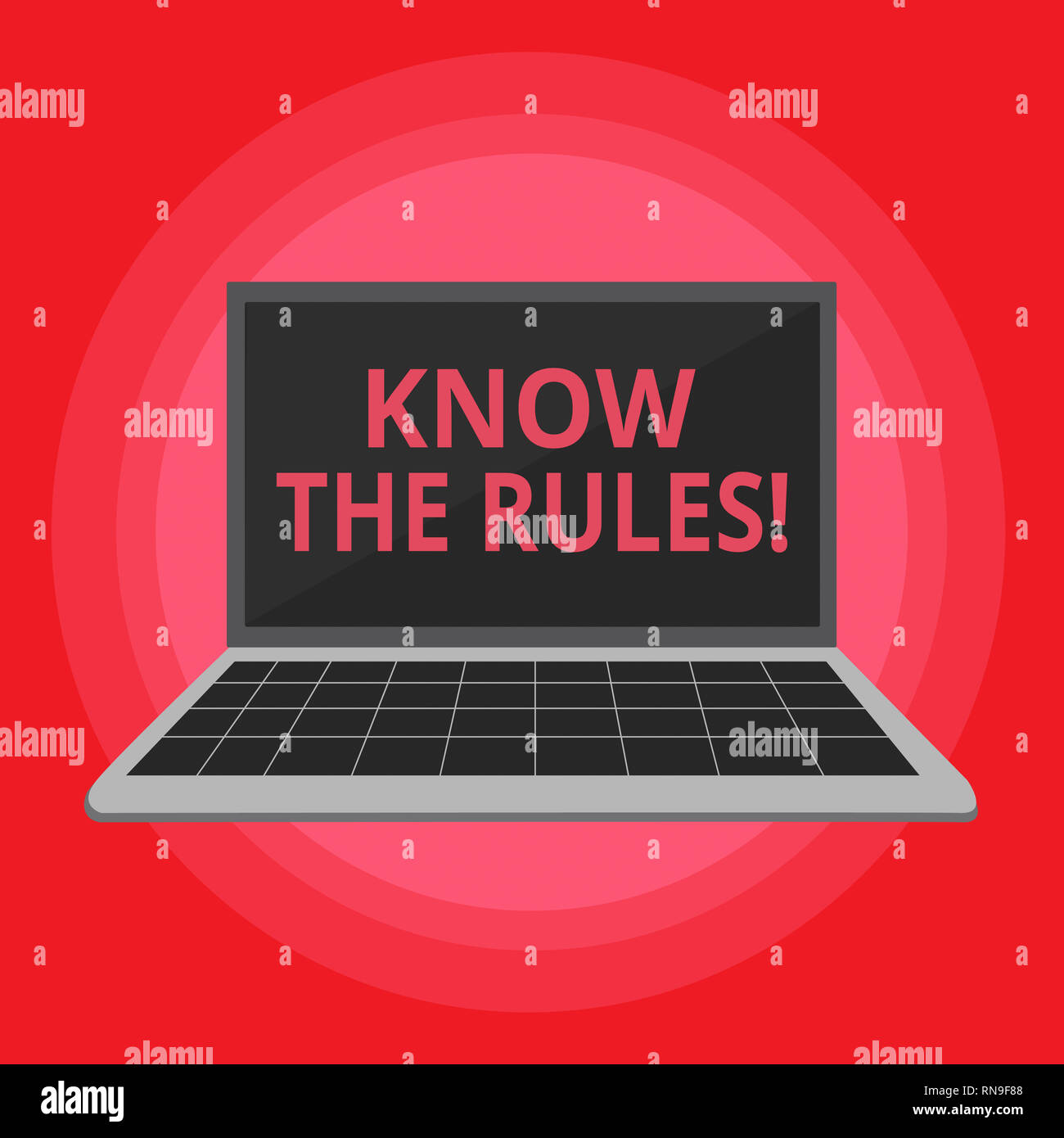 Word writing text Know The Rules. Business concept for Learn the ...