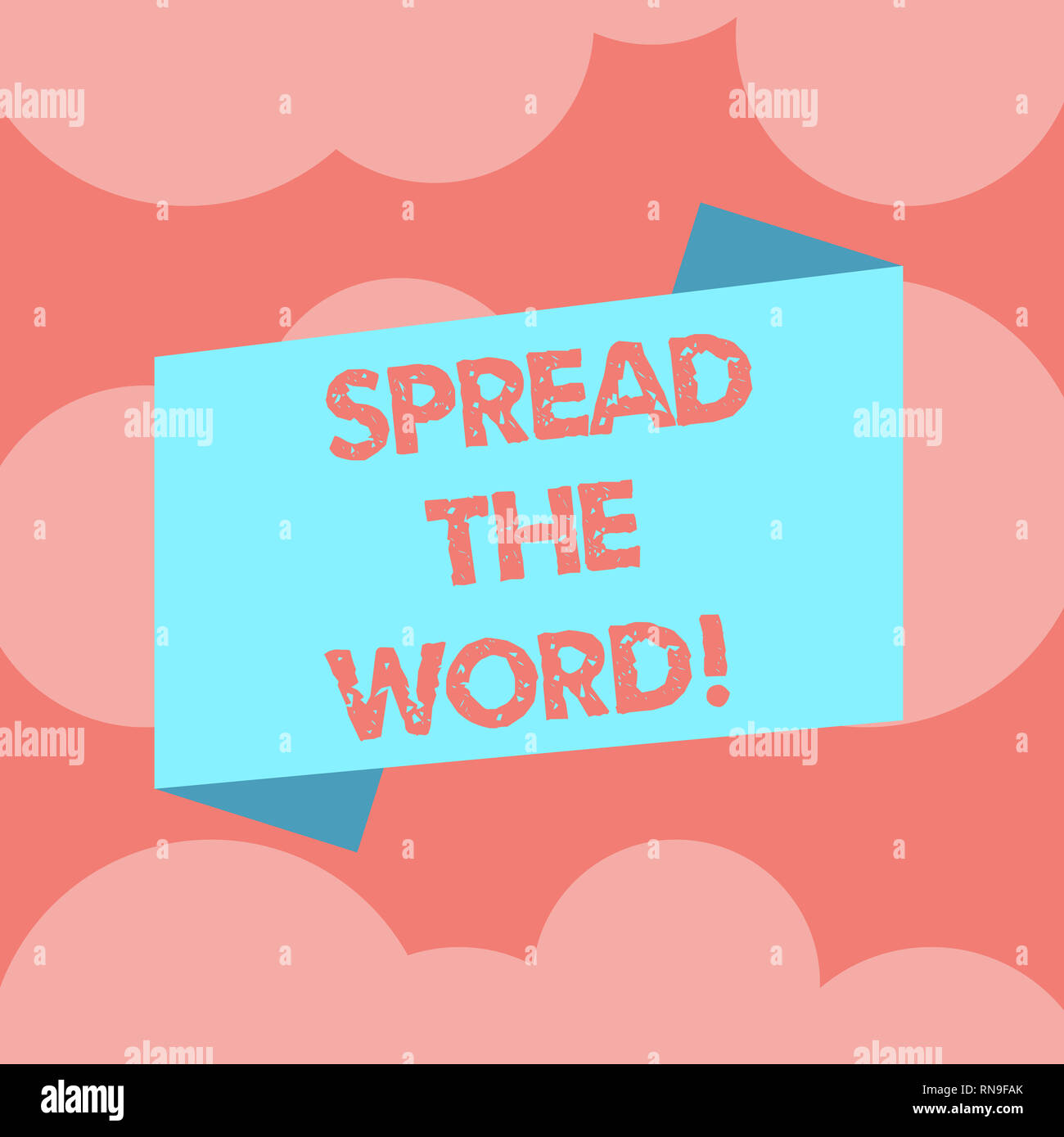 Writing note showing Spread The Word. Business photo showcasing ...