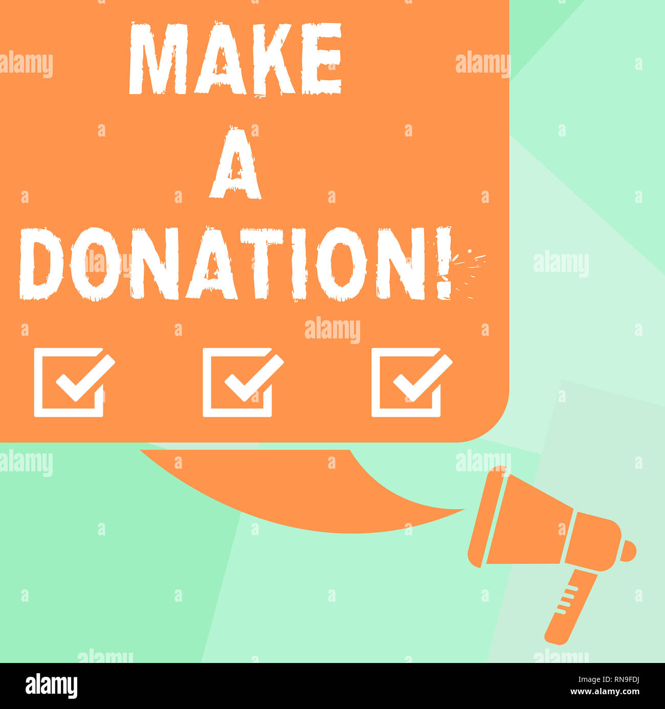 Conceptual hand writing showing Make A Donation. Business photo text ...
