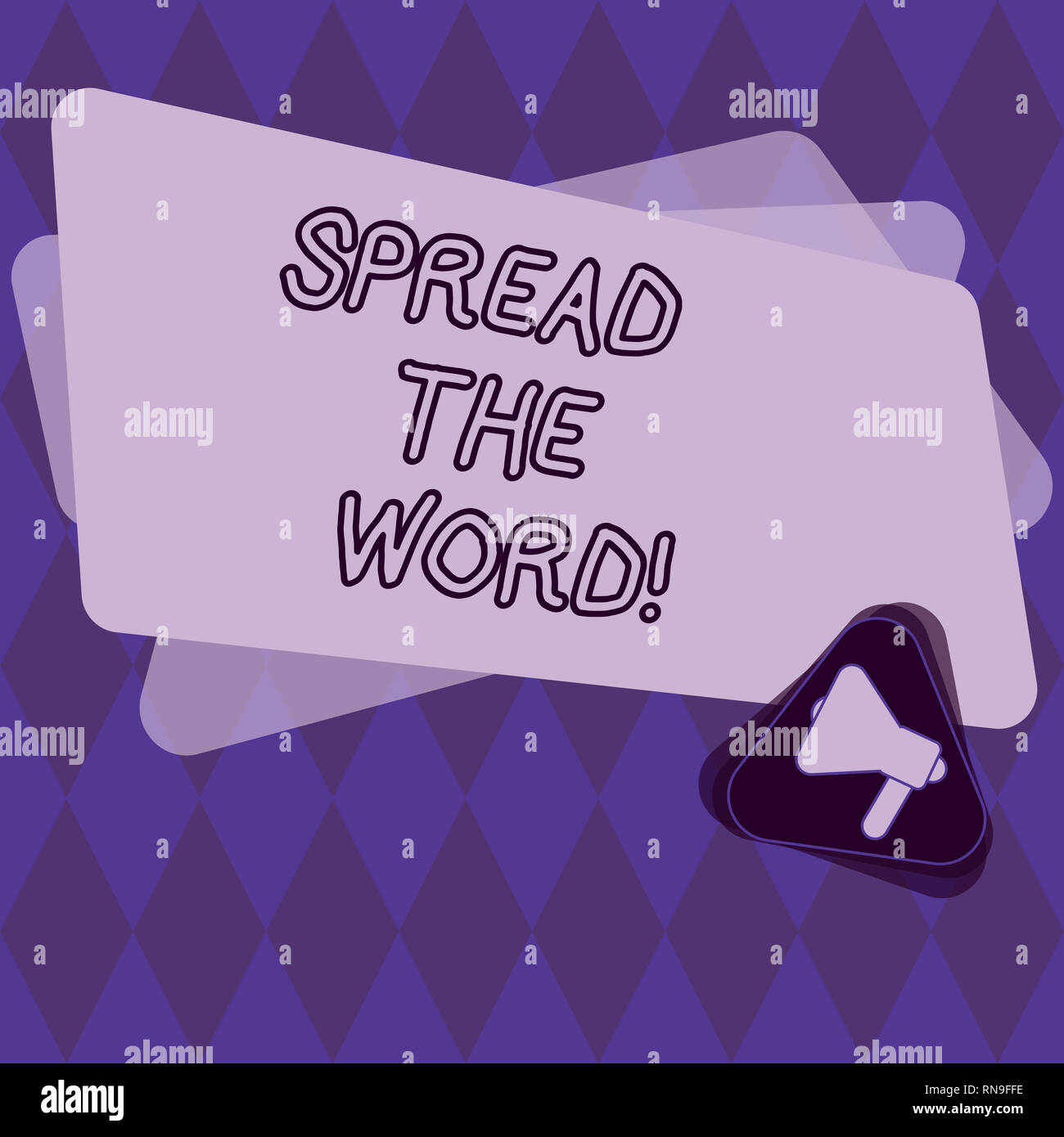 Conceptual hand writing showing Spread The Word. Business photo ...